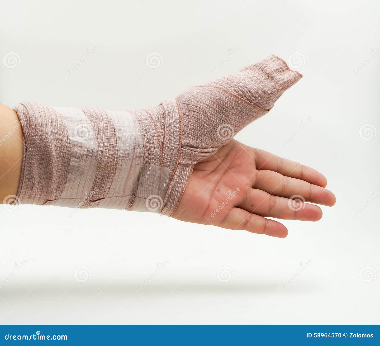 Splint Finger a Broken Bone Stock Photo - Image of cast, hurt: 58964570