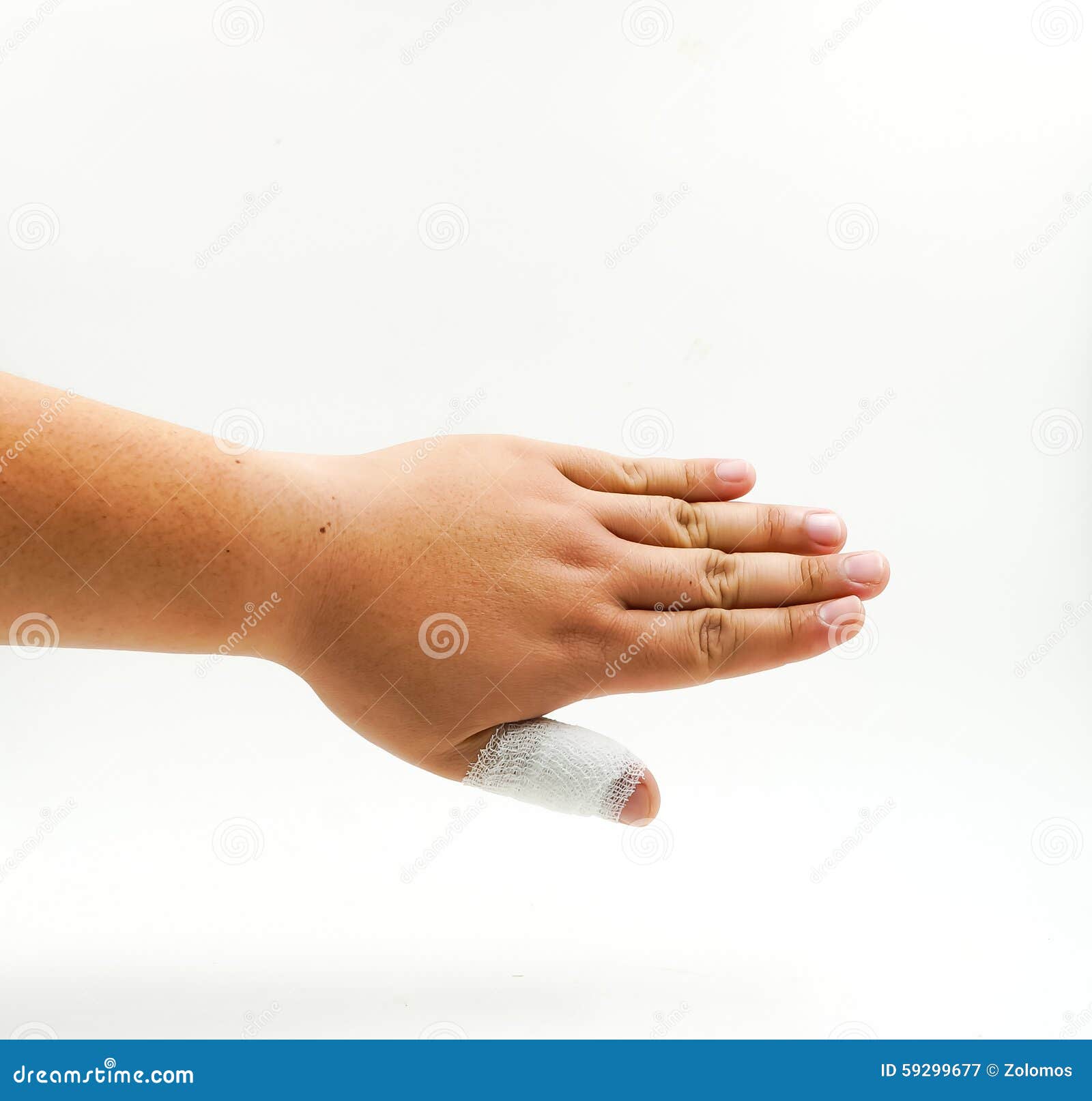 Splint Finger a Broken Bone Stock Image - Image of help, injured: 59299677