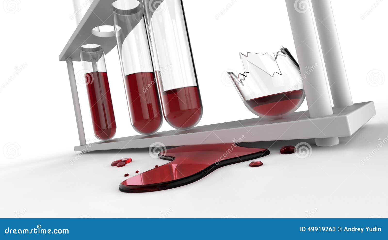 Splinter of Broken Blood Tubes Stock Illustration - Illustration of ...
