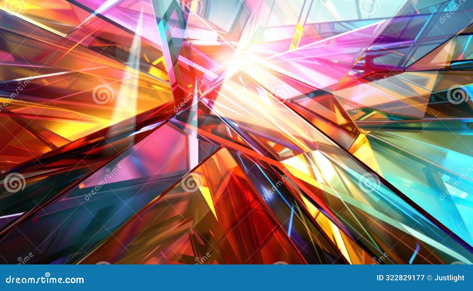 Splinters of Light Shining through a Prism Revealing a World of Vibrant ...