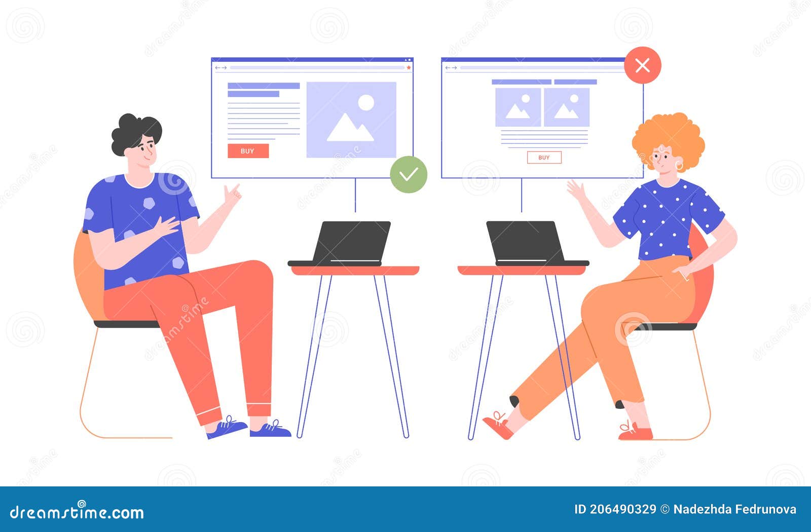 Air Testing Landing Page Design, Website Banner Vector Template Set ...