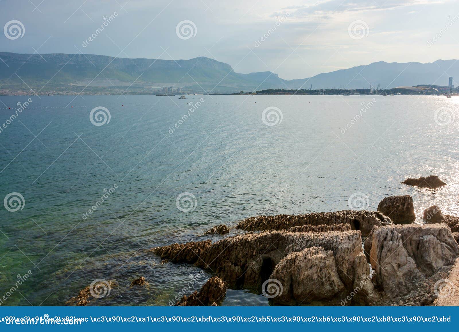 Split, Adriatic Coast in Croatia, Dramatic Sky, Seascape Stock Photo ...