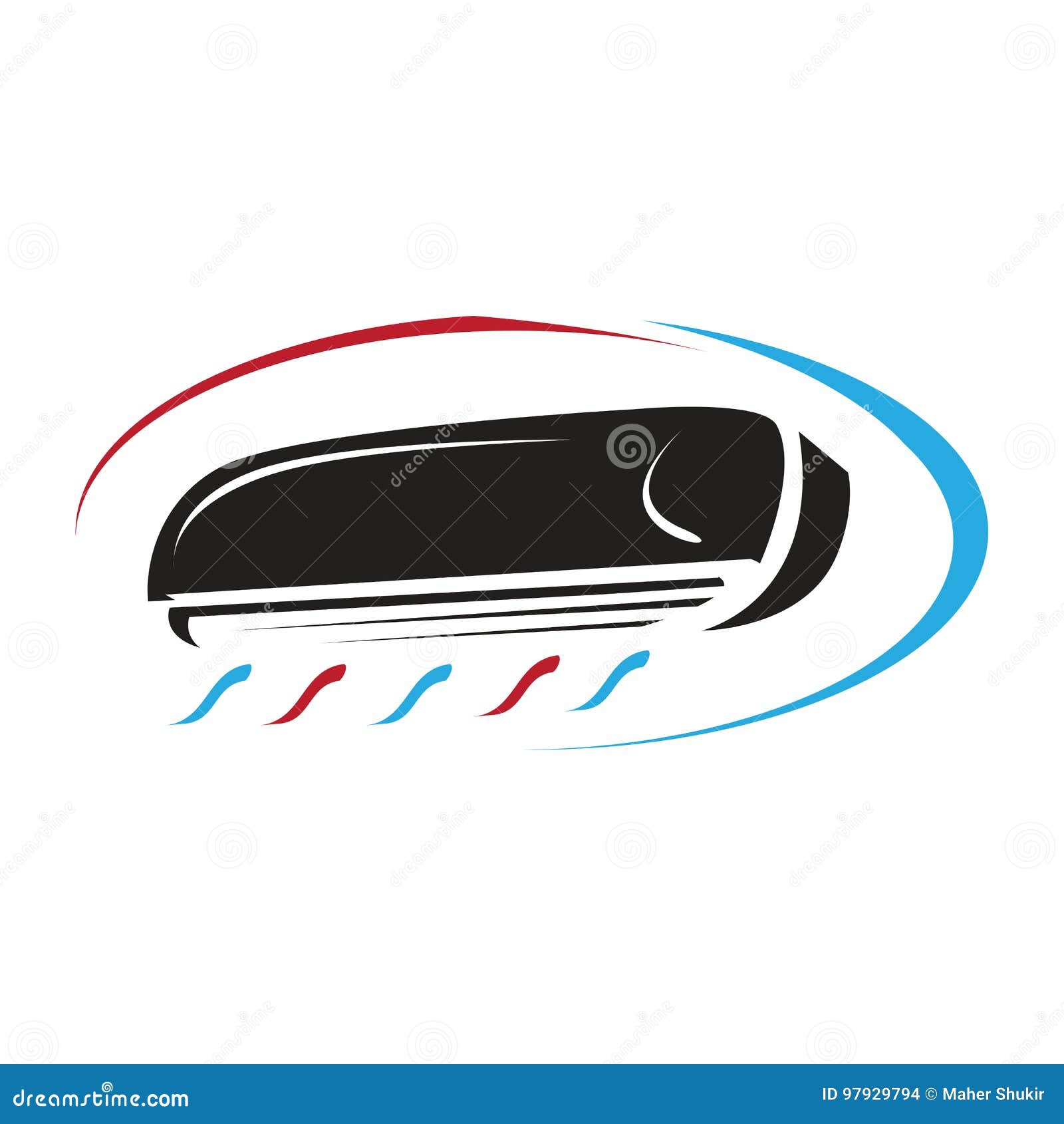 Heating Icon With Three Straight Arrows Over Heater Element. Thermal ...