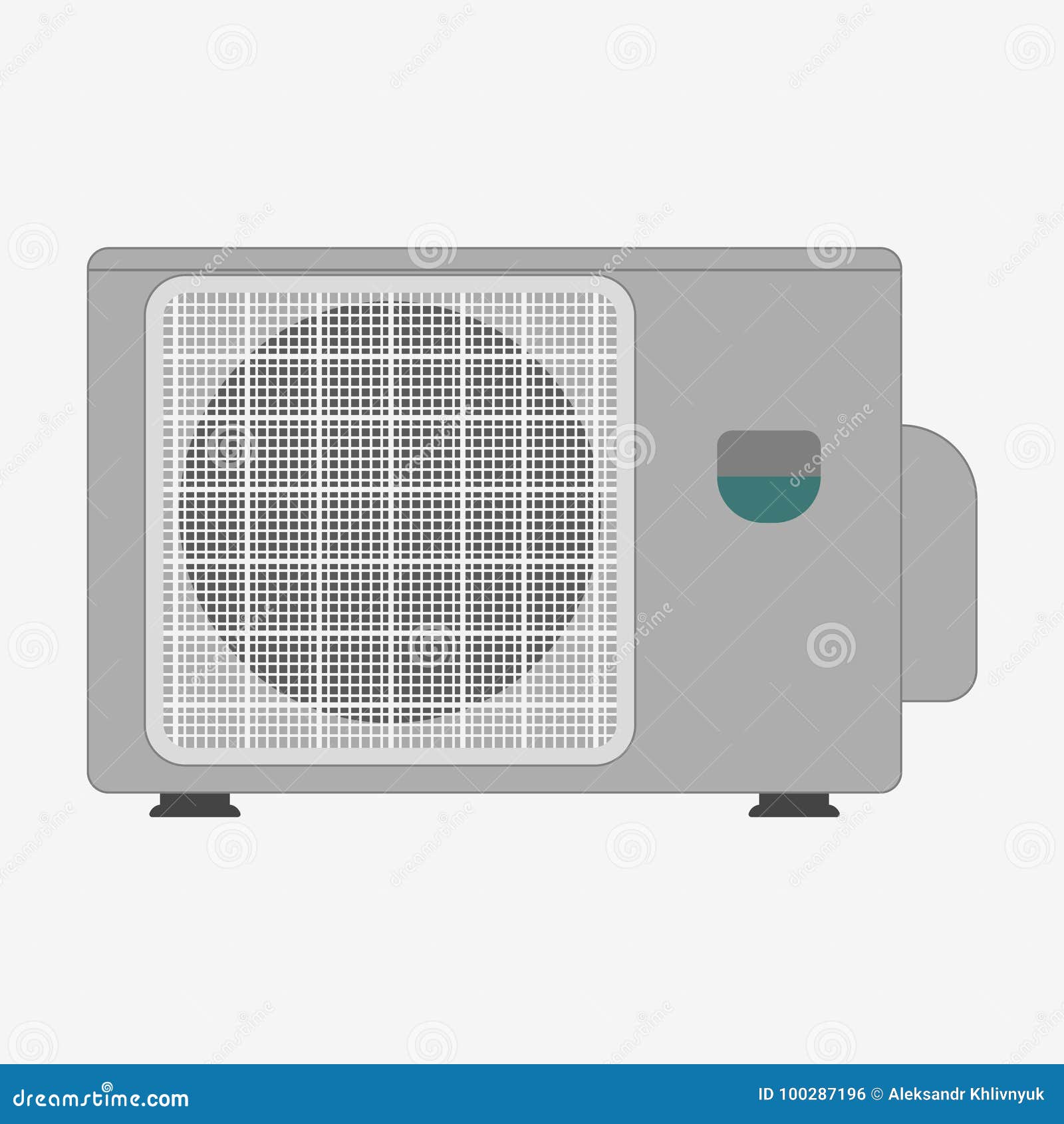 Split air conditioner stock illustration. Illustration of electronic ...