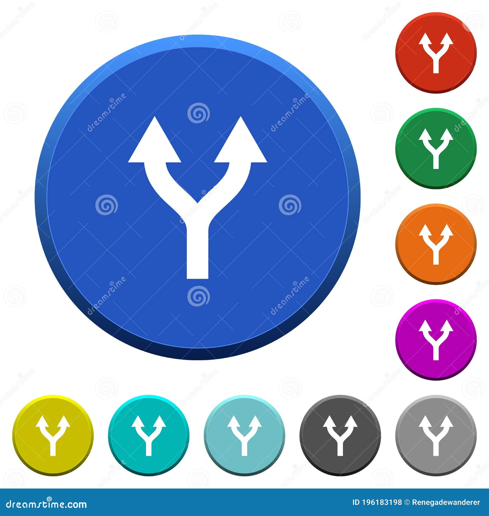 Split Arrows Icon Vector Isolated On White Background, Logo Concept Of ...