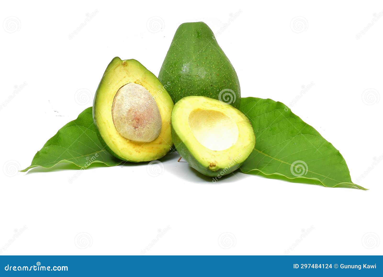 Split Avocado Fruit on a White Background Stock Photo - Image of asian ...