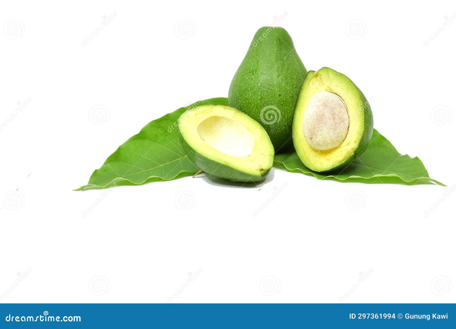Split Avocado Fruit on a White Background Stock Photo - Image of ...