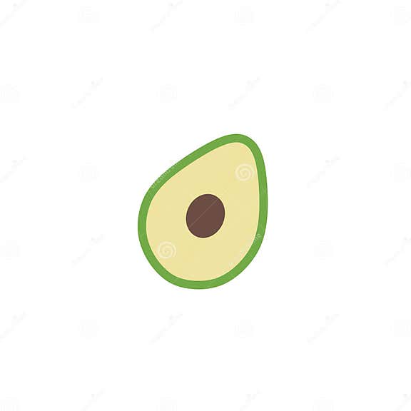 Split avocado image design stock illustration. Illustration of number ...