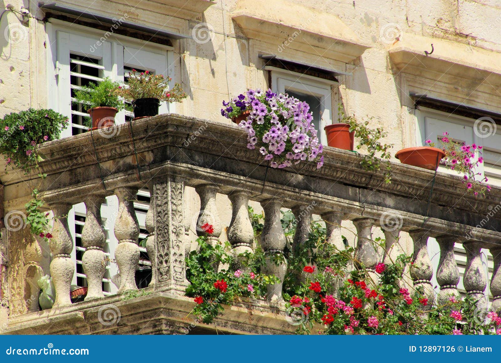 Split balcony stock photo. Image of destination, europe - 12897126