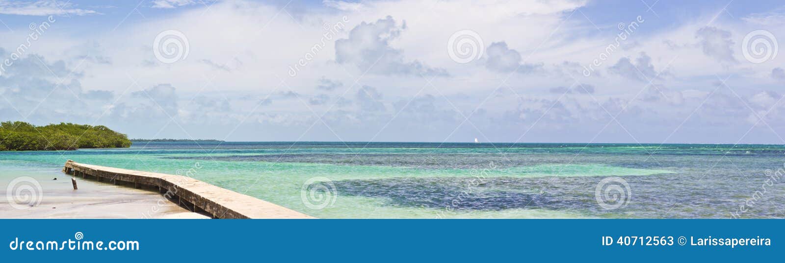 The Split, Belize stock image. Image of sailing, coast - 40712563