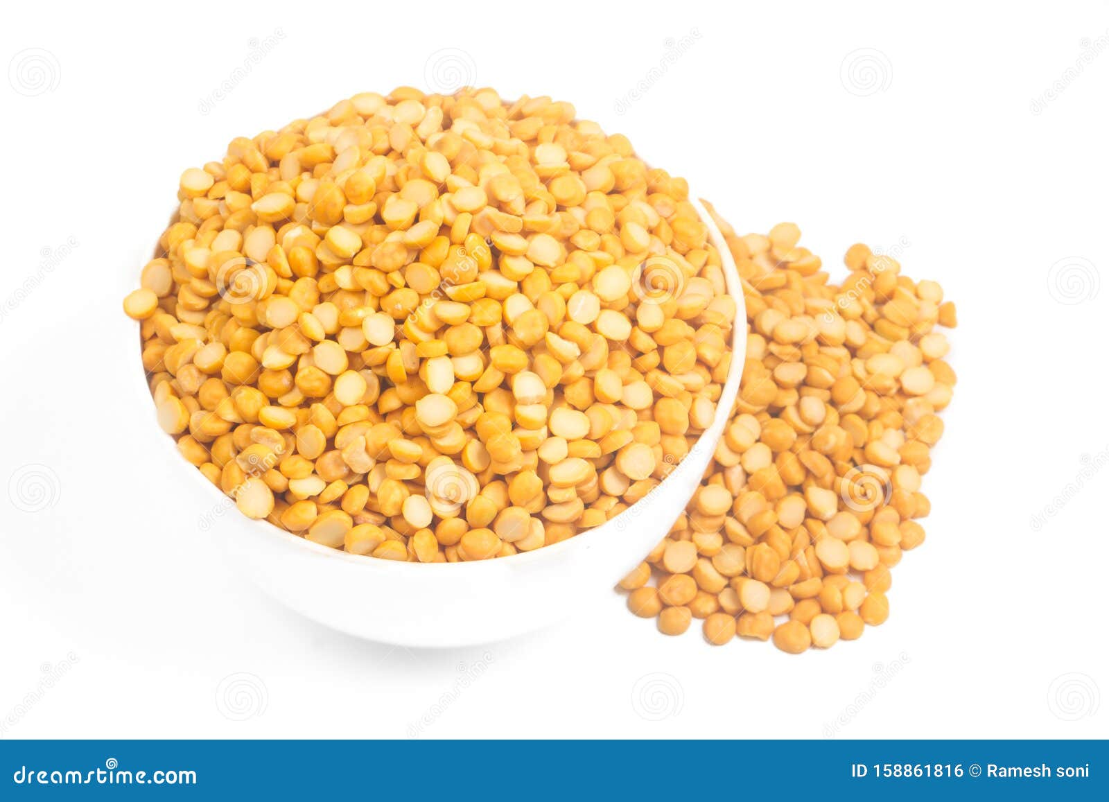 SPLIT CHICKPEAS stock photo. Image of food, channa, healthy - 158861816