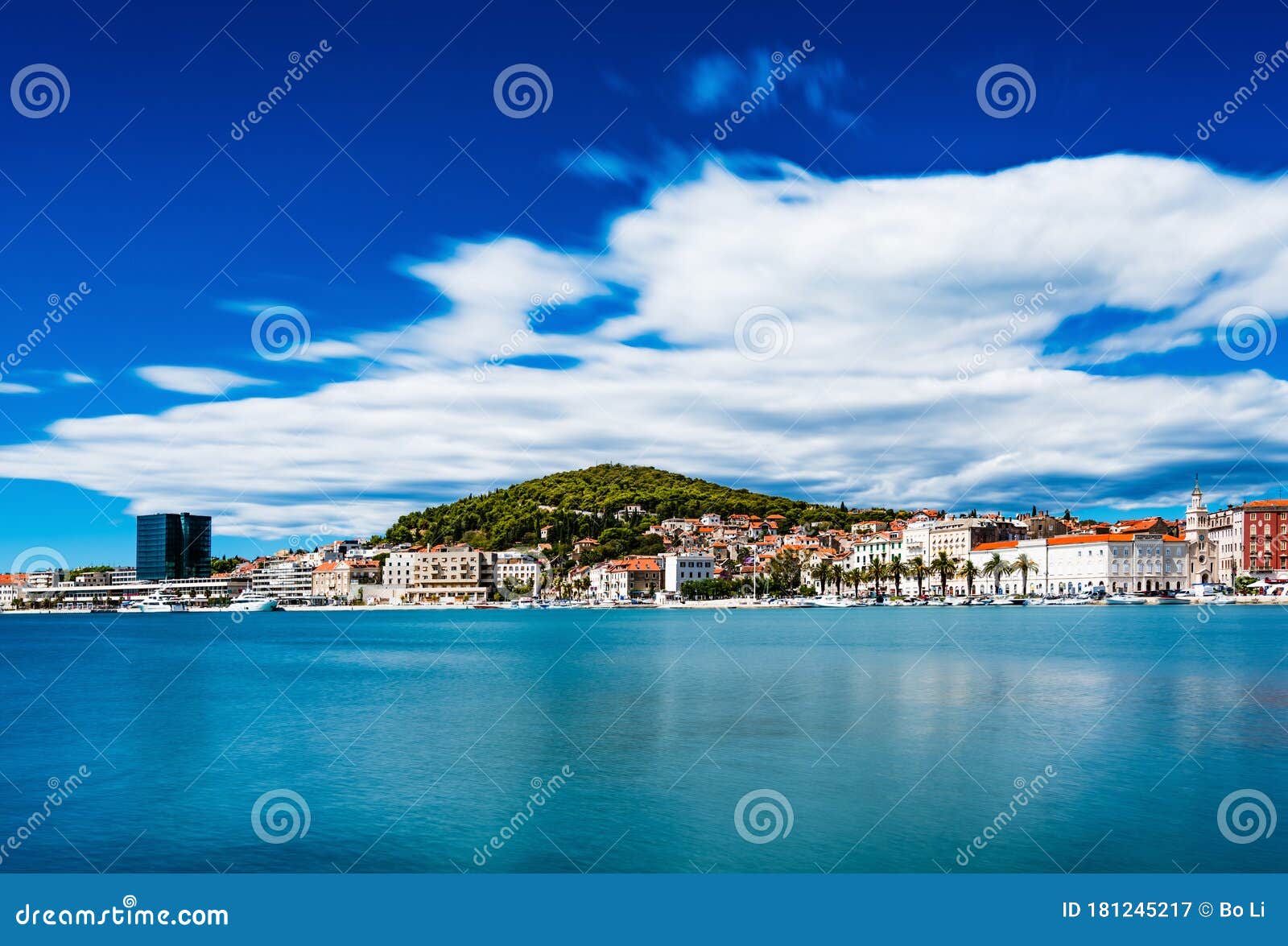 Split city of Croatia stock image. Image of landmark - 181245217