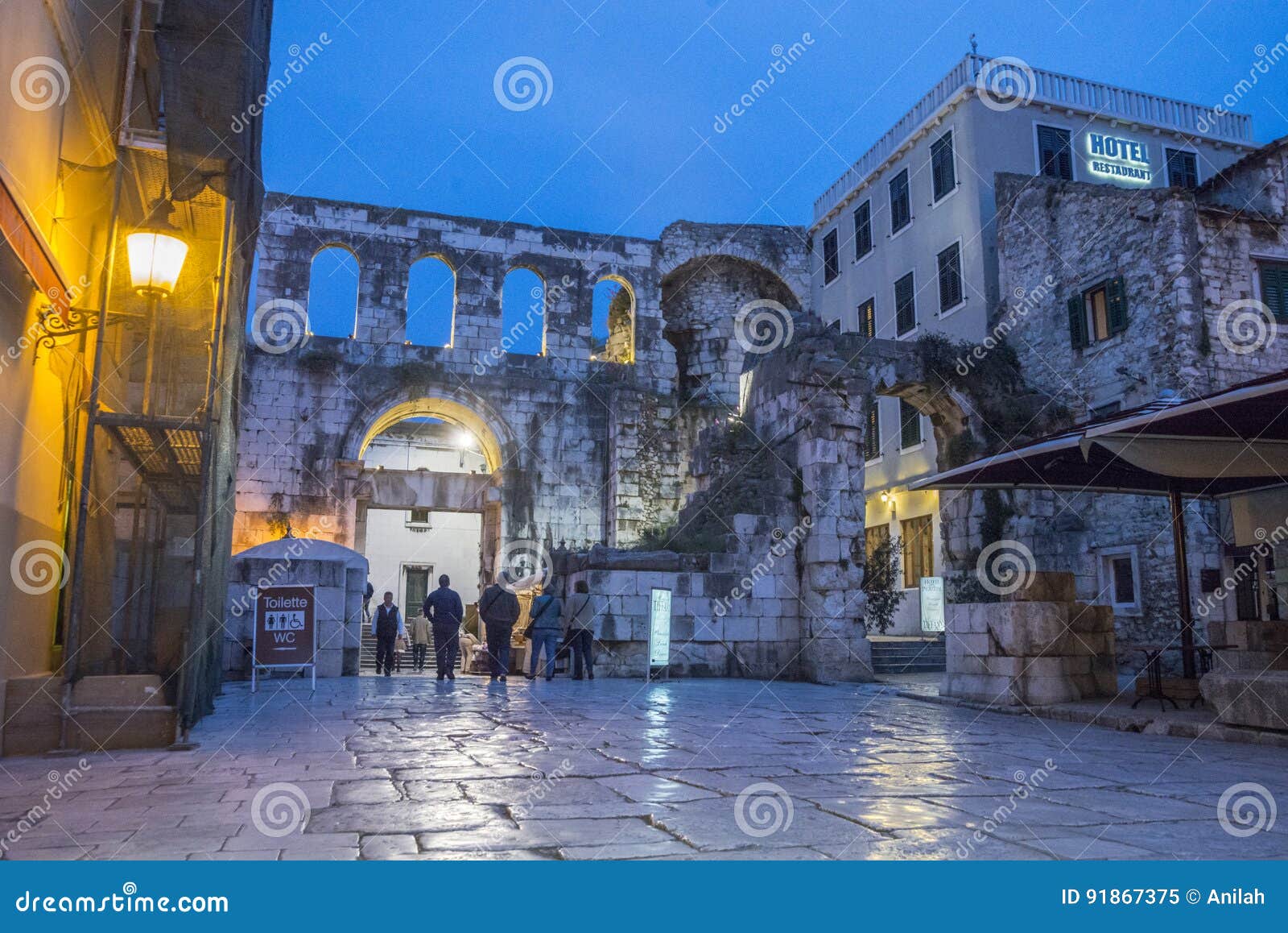 Split city, Croatia editorial image. Image of split, medieval - 91867375