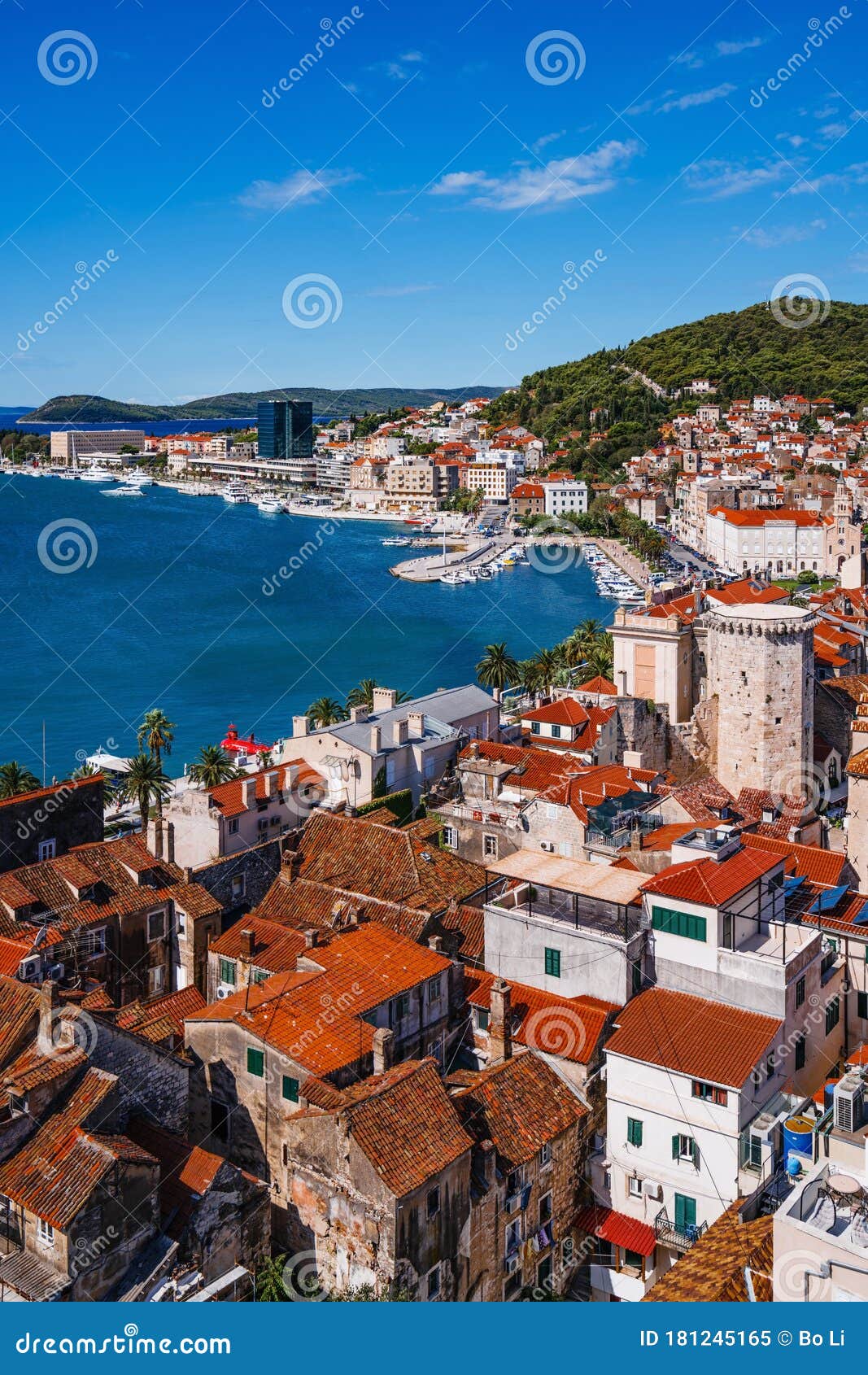 Split city of Croatia editorial image. Image of scenic - 181245165