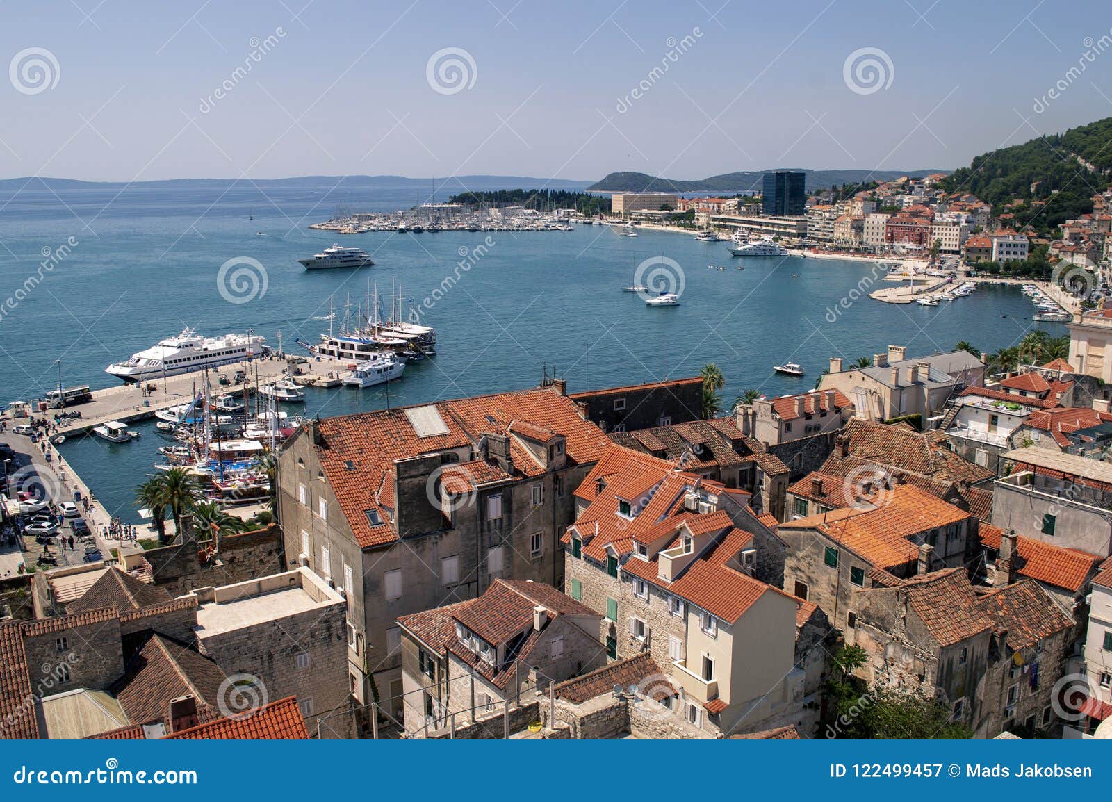 Split Harbor Landscape editorial photography. Image of harbor - 122499457