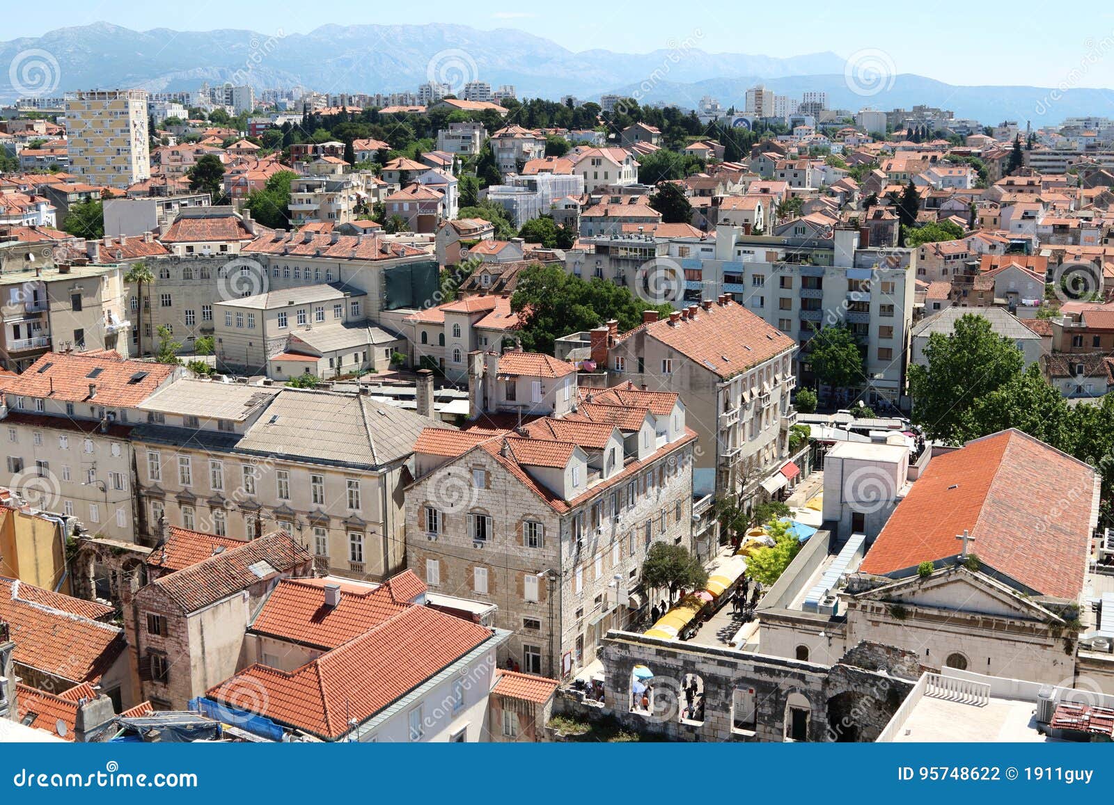 Split City View 9 stock photo. Image of orange, modern - 95748622