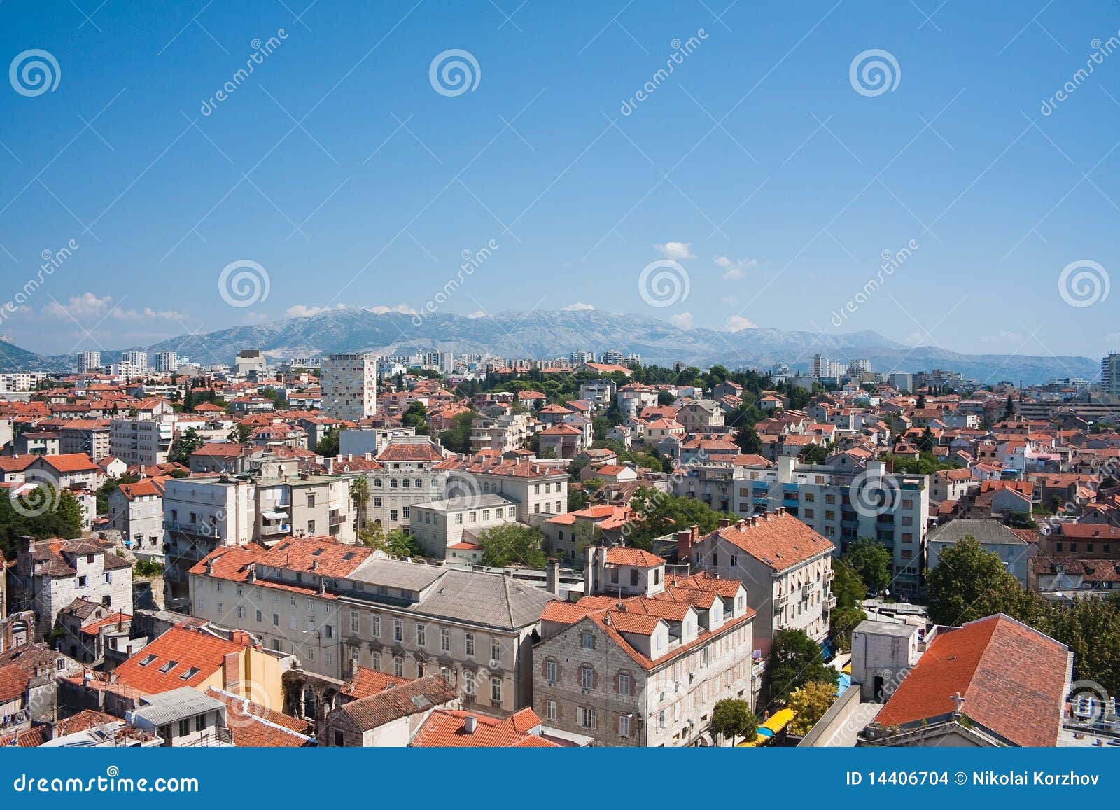 Split city view, Croatia stock photo. Image of croatia - 14406704