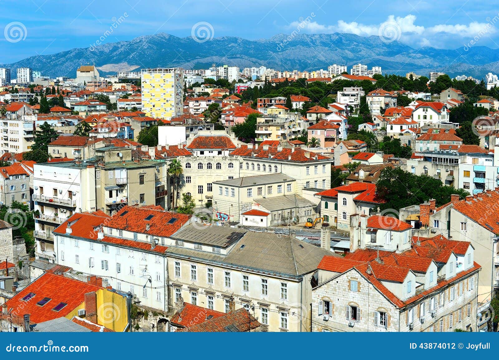 Split cityscape stock photo. Image of ancient, roof, aerial - 43874012