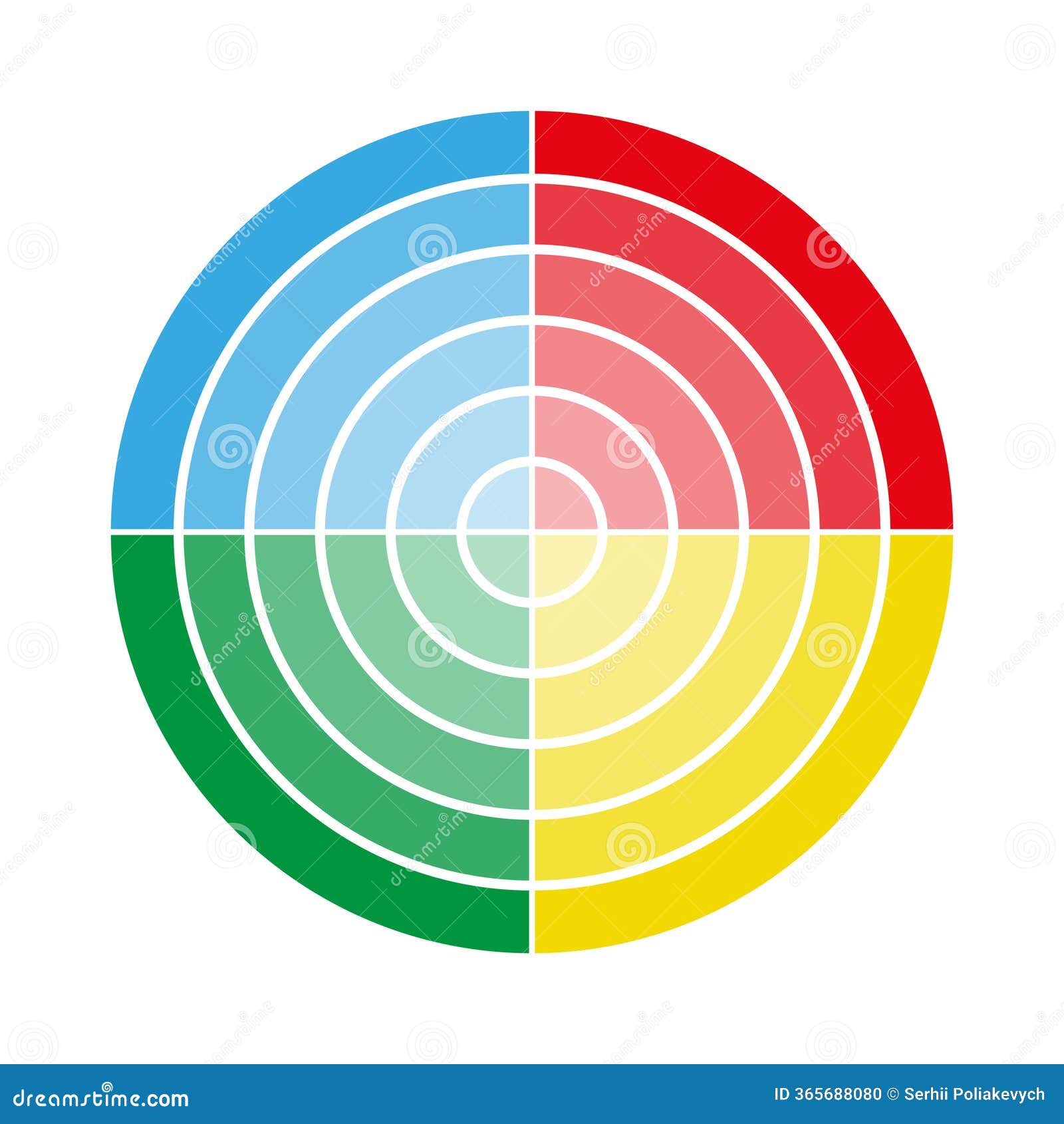 Scheme Of Quadrant Cartoon Vector | CartoonDealer.com #9062943
