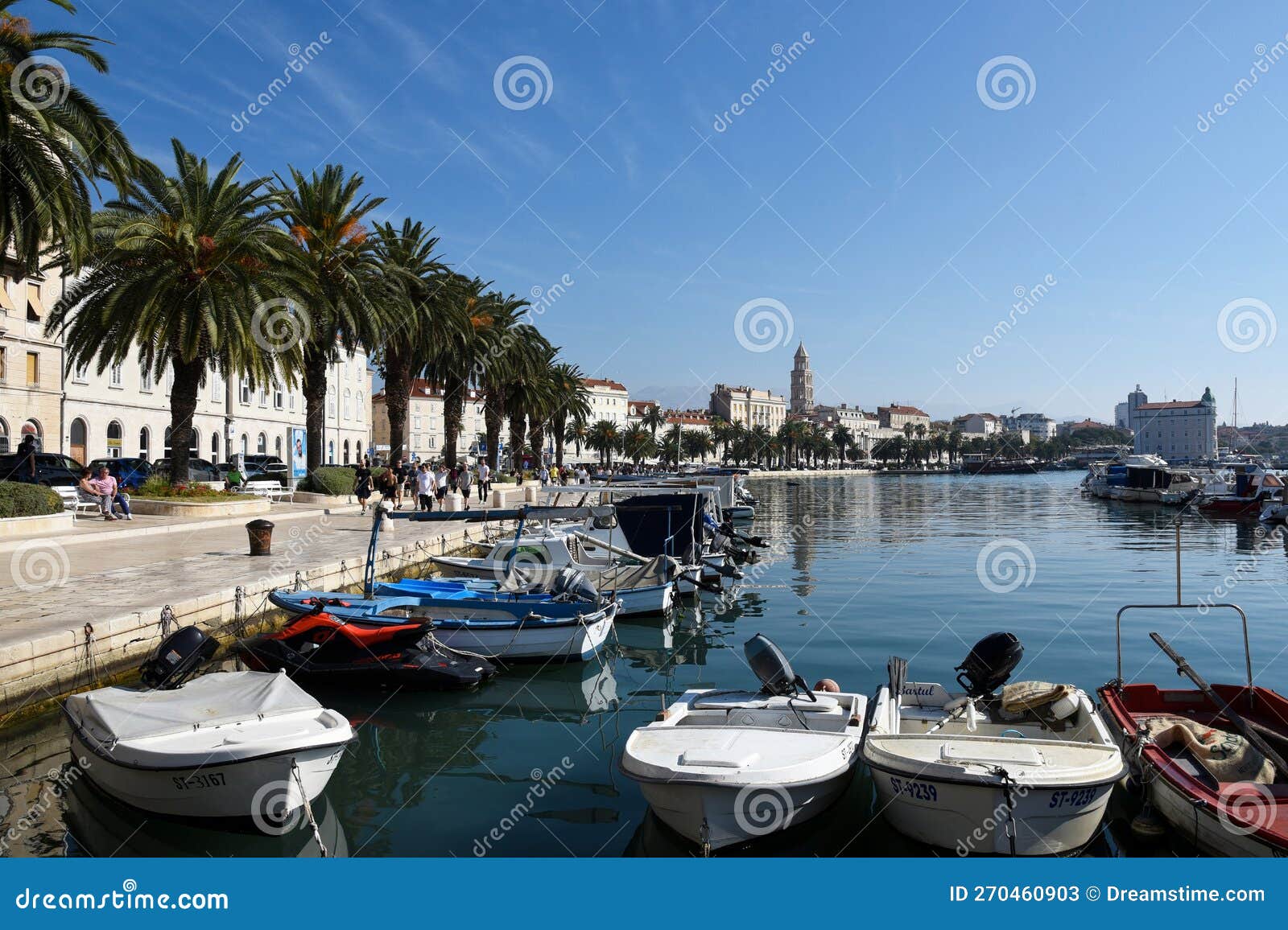 Split, Croatia. Central Embankment, October 17, 2022 Editorial Stock ...