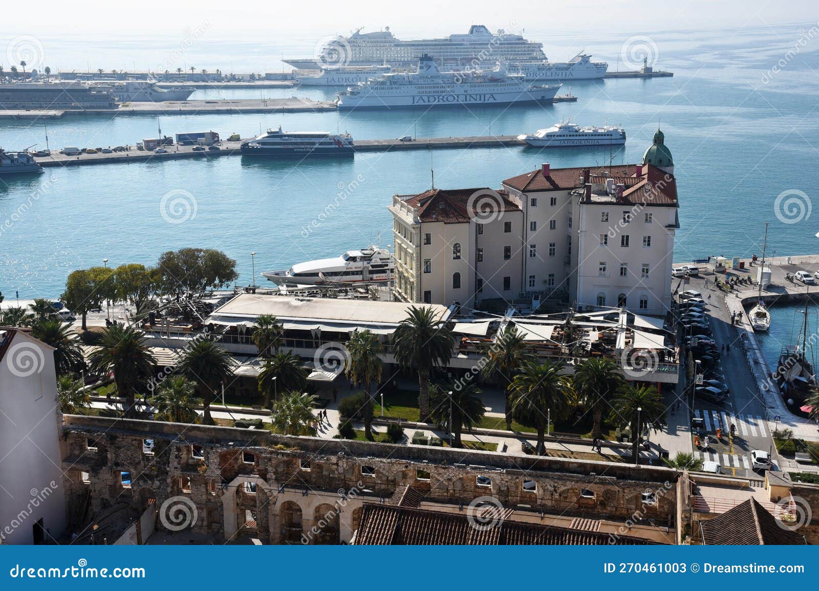 Split, Croatia. Central Embankment, October 17, 2022 Editorial Stock ...