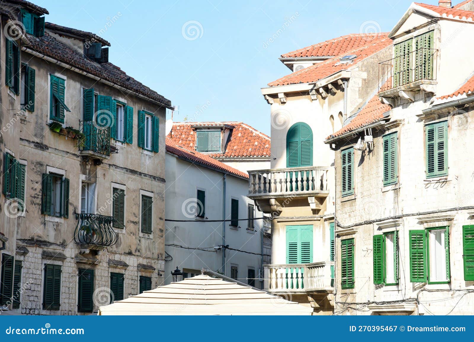 Split, Croatia. Elements of the Ancient Architecture of the City. Stock ...