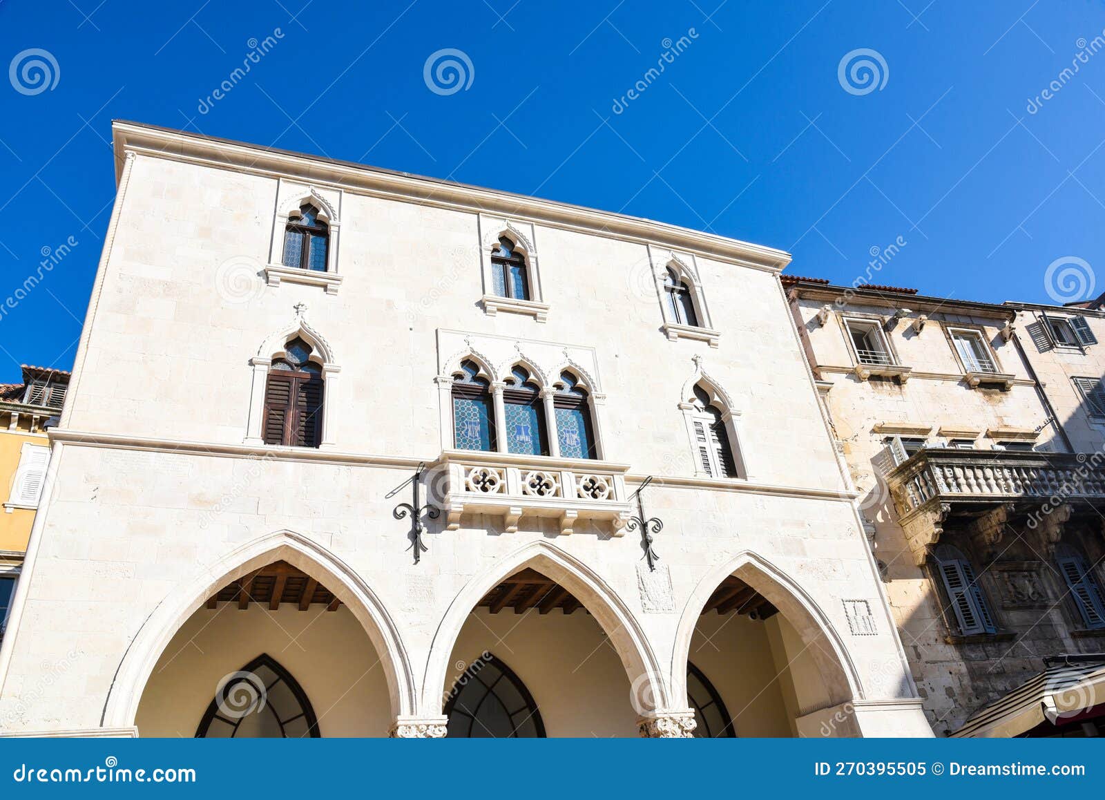 Split, Croatia. Elements of the Ancient Architecture of the City. Stock ...