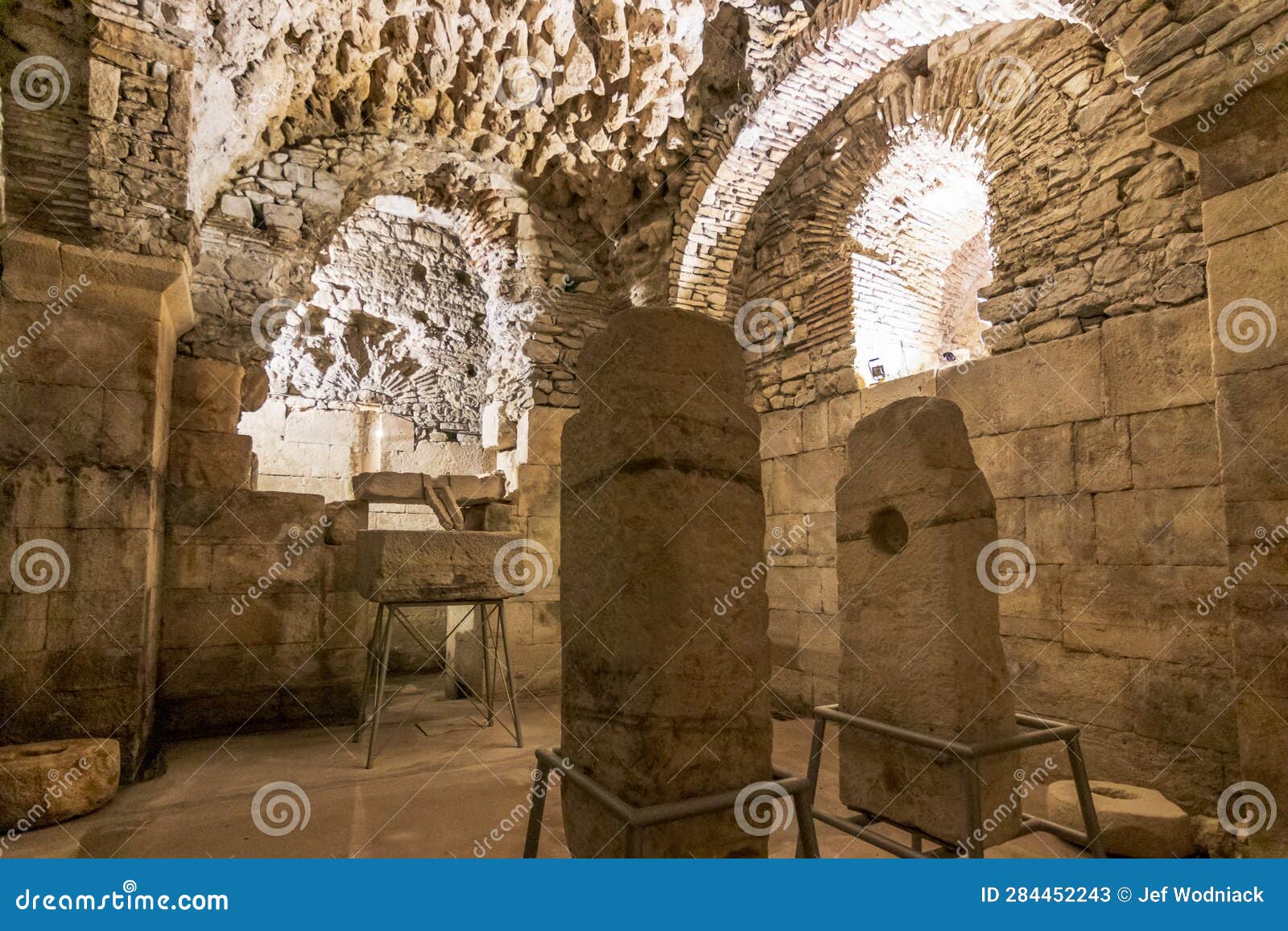 Historical Underground of Split in Croatia. Editorial Stock Photo ...