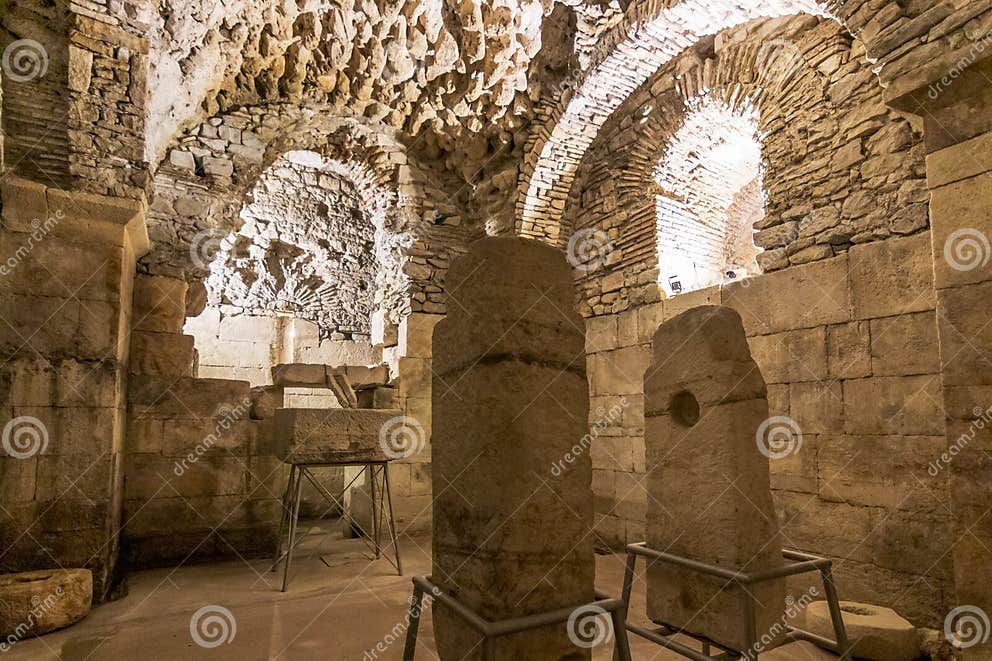 Historical Underground of Split in Croatia. Editorial Stock Photo ...