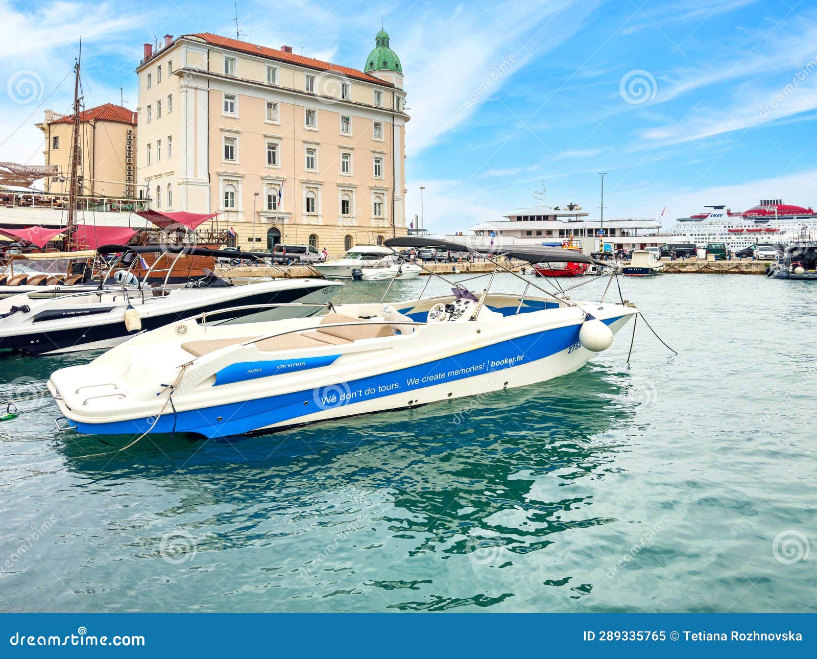 Ships in the Port of Split, Croatia. Editorial Image - Image of travel ...