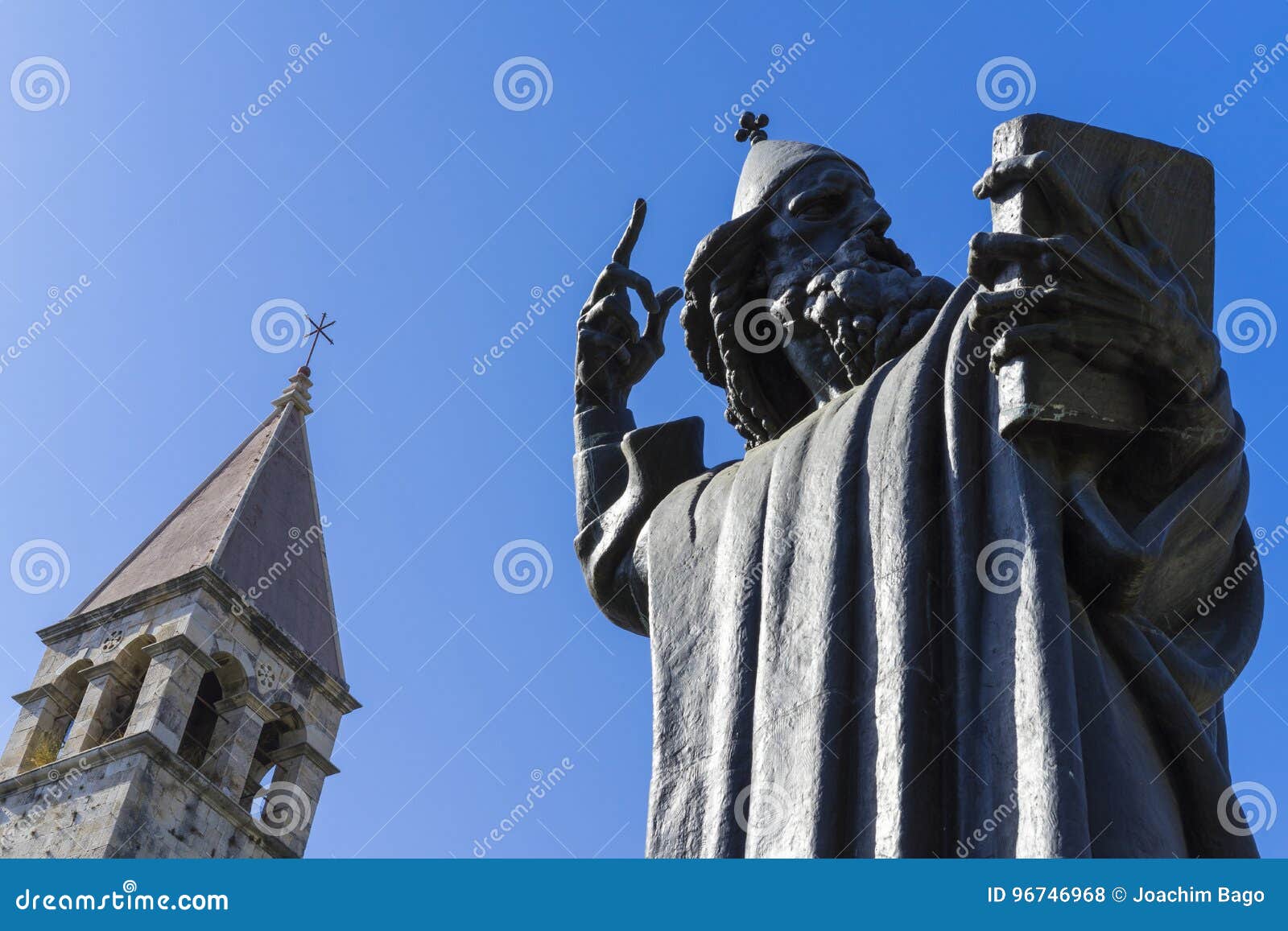 Split, Croatia - 21 July 2017, Statue Gregory of Nin Editorial Stock ...