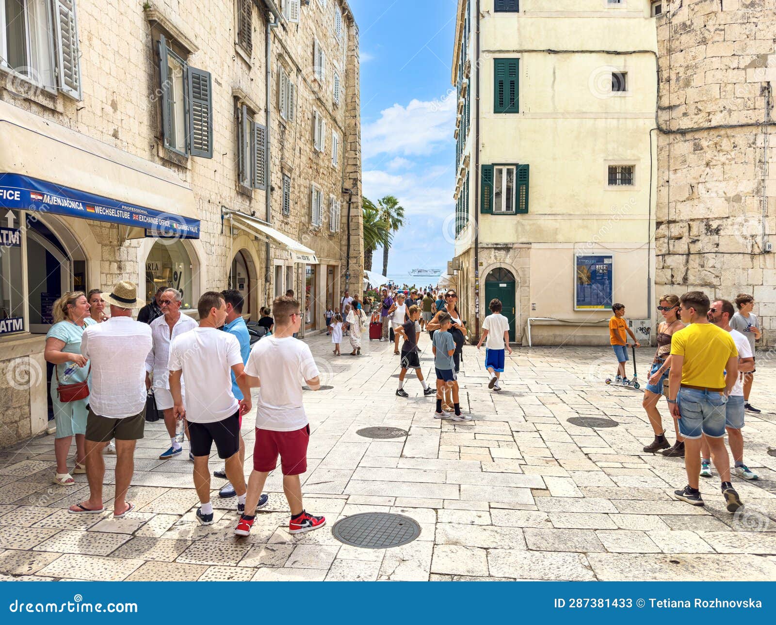 Streets of the Old Town of Split. Editorial Stock Photo - Image of ...