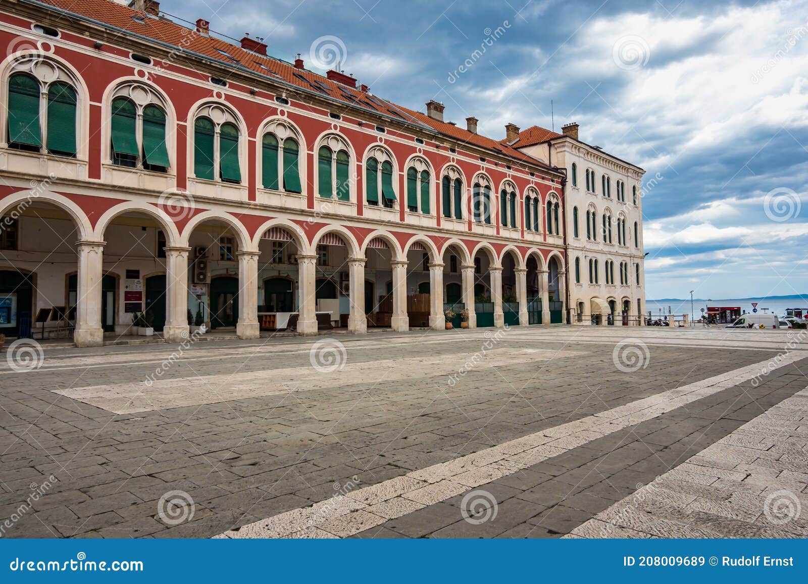 Split, Croatia - Jun 22, 2020: Republic of Croatia Square, Also Known ...
