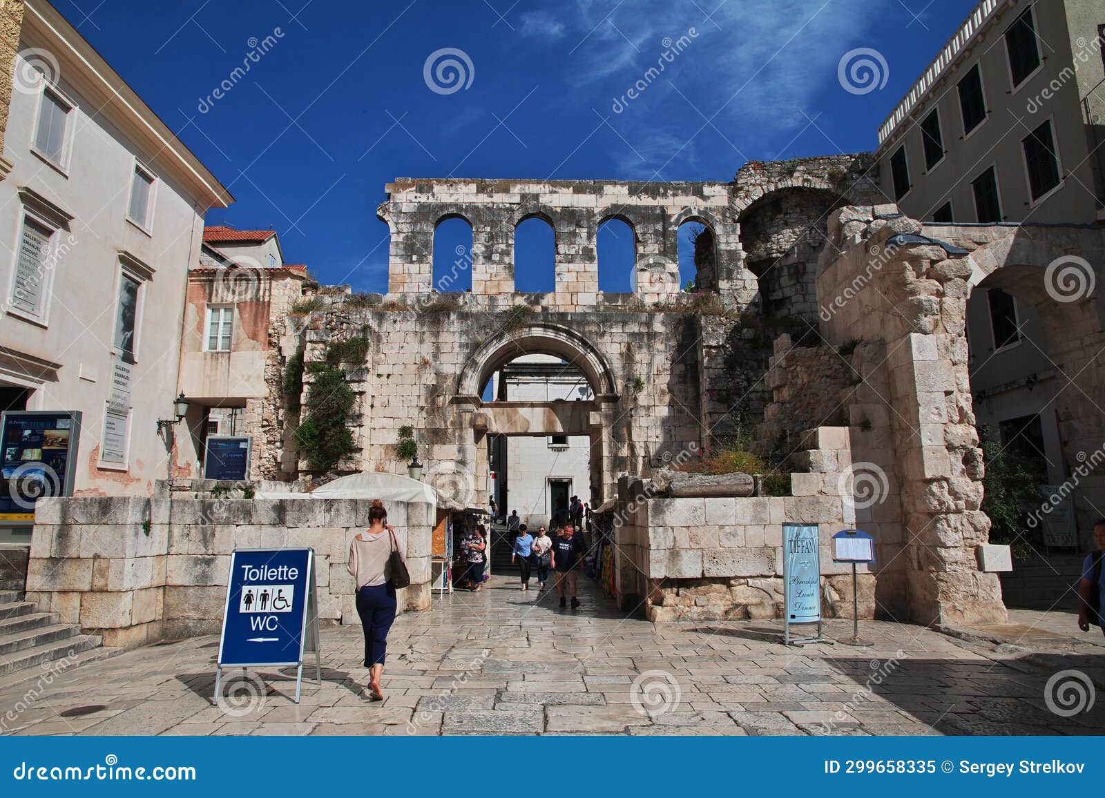 Split, Croatia - 02 May 2018: the Ancient Fortress in Split, Croatia ...