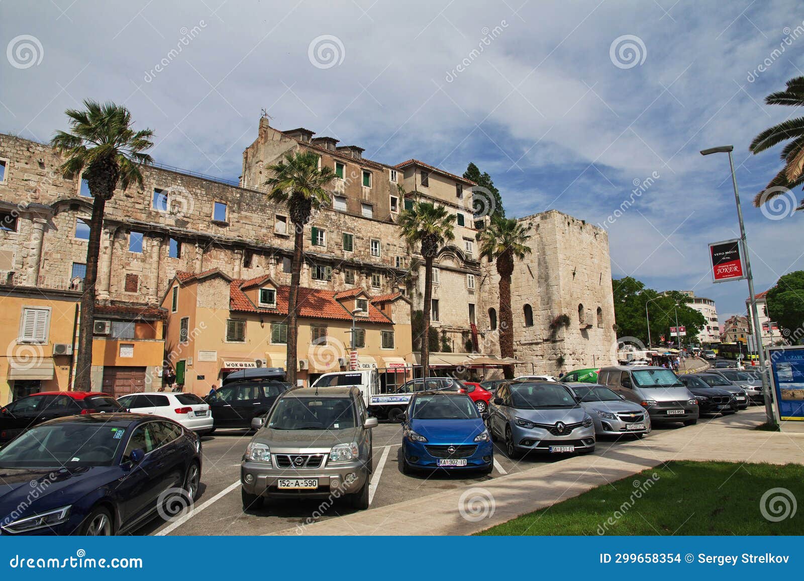 Split, Croatia - 02 May 2018: the Ancient Fortress in Split, Croatia ...