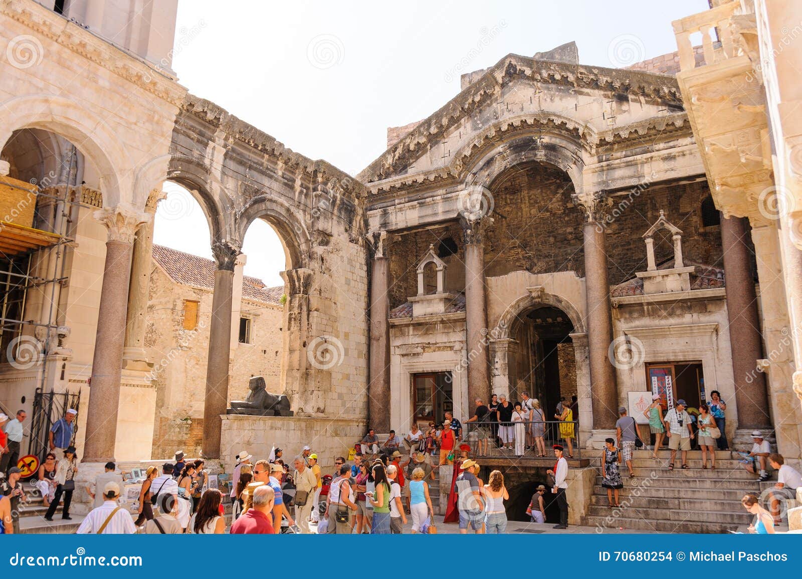 Split, Croatia Peristyle editorial stock image. Image of croatia - 70680254