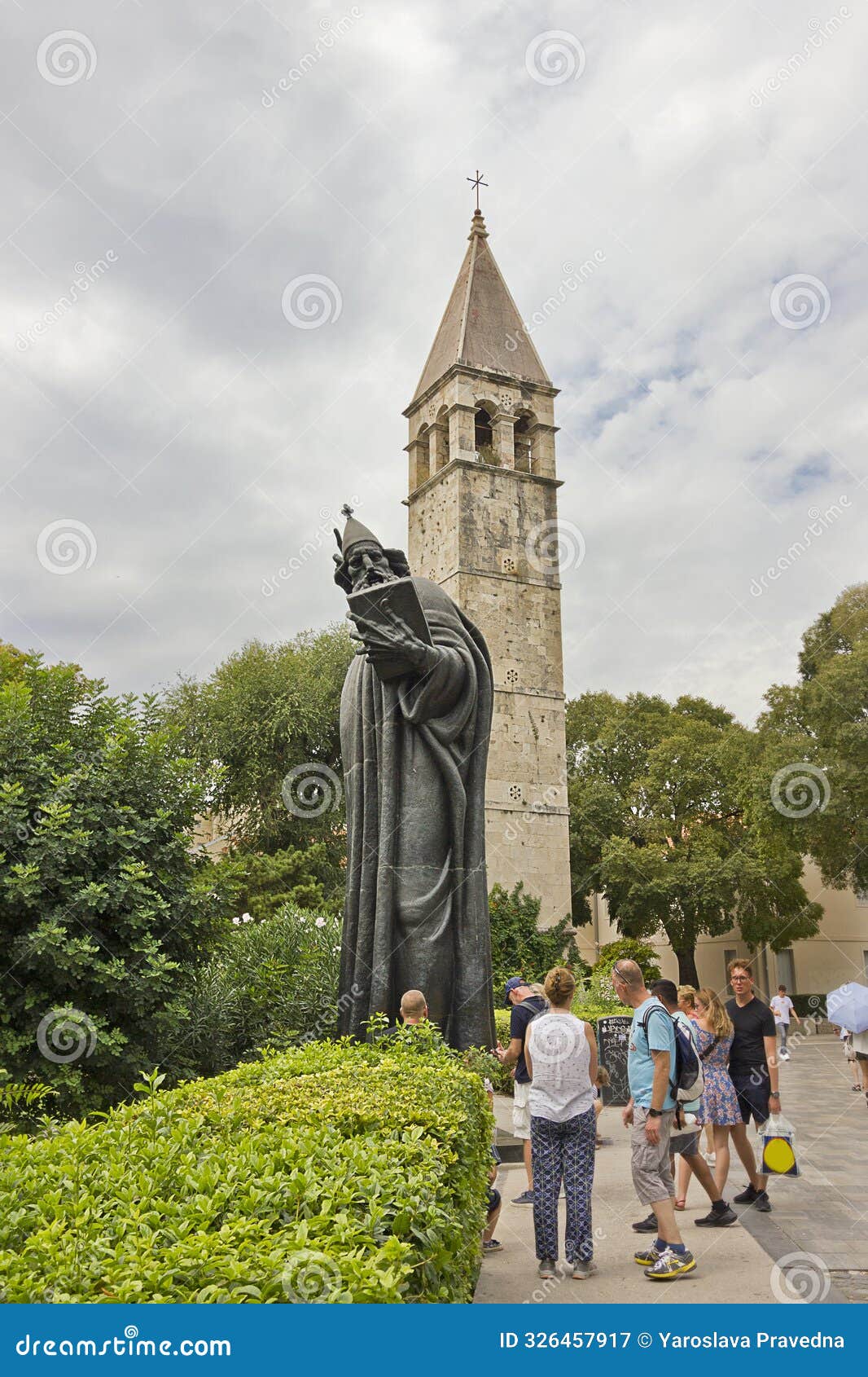 Monument To Bishop Grgur of Nina in Split, Croatia Editorial ...