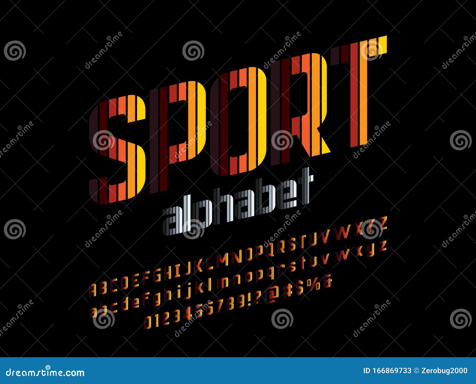Split Font Vector Illustration | CartoonDealer.com #194964004
