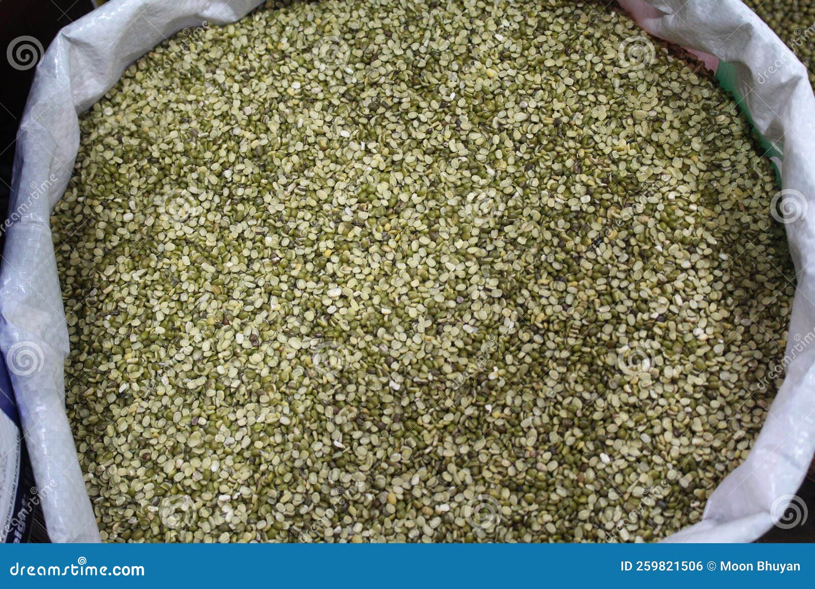 Split Green Moong Dal stock photo. Image of food, lawn - 259821506