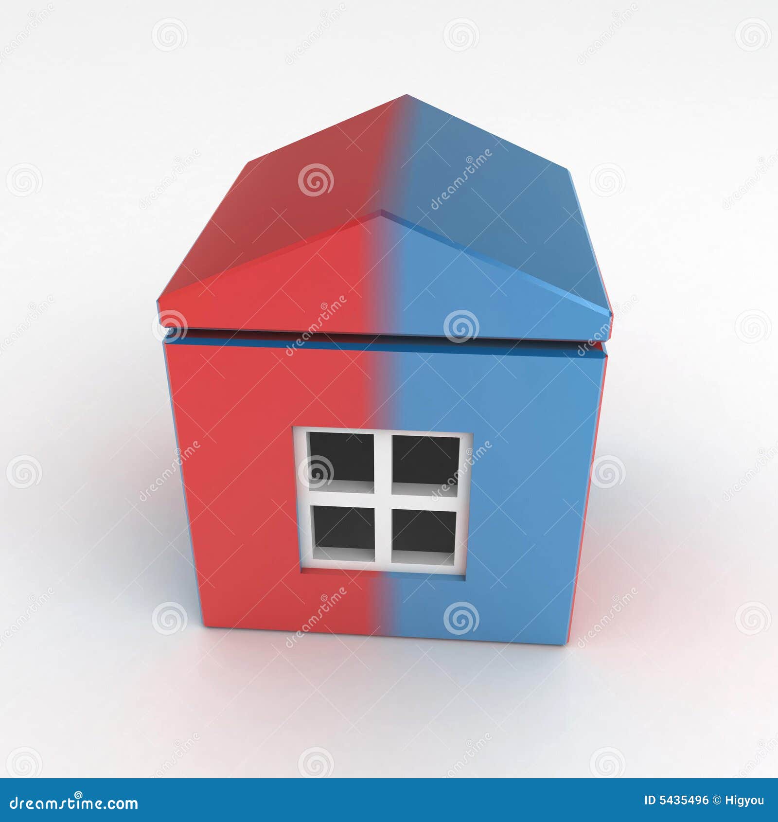 Split House stock illustration. Illustration of living - 5435496