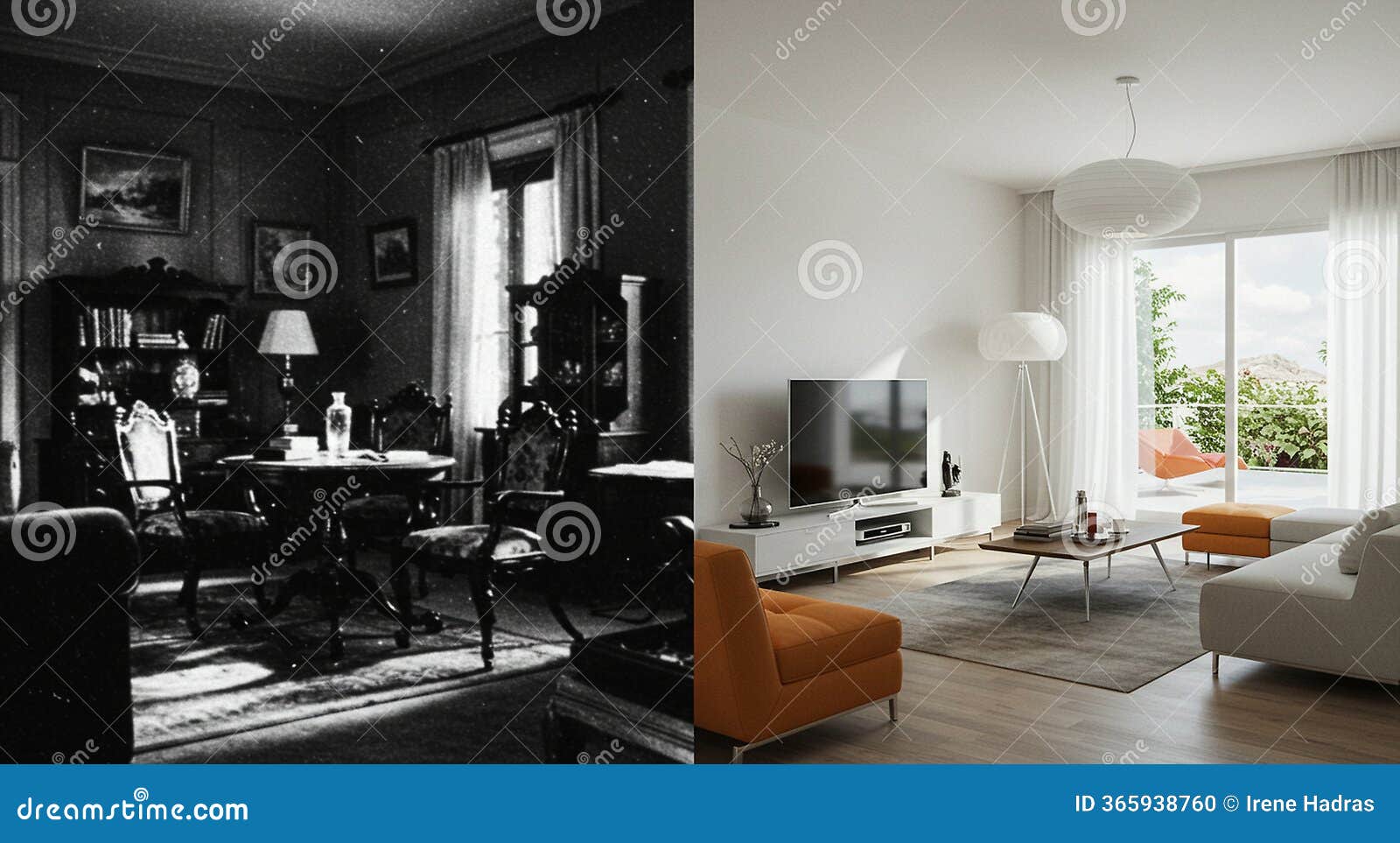 In This Split Image, The Left Side Showcases A Scientific Laboratory ...