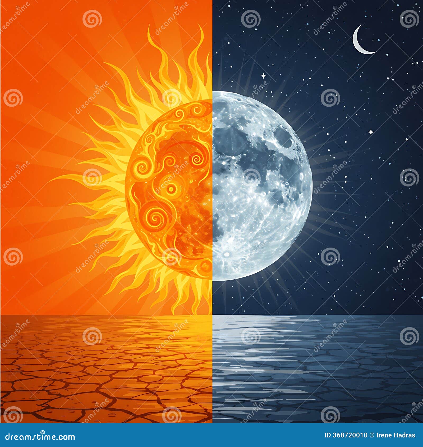 Split Image Contrasts Day, Night To Illustrate Daylight Saving Time ...