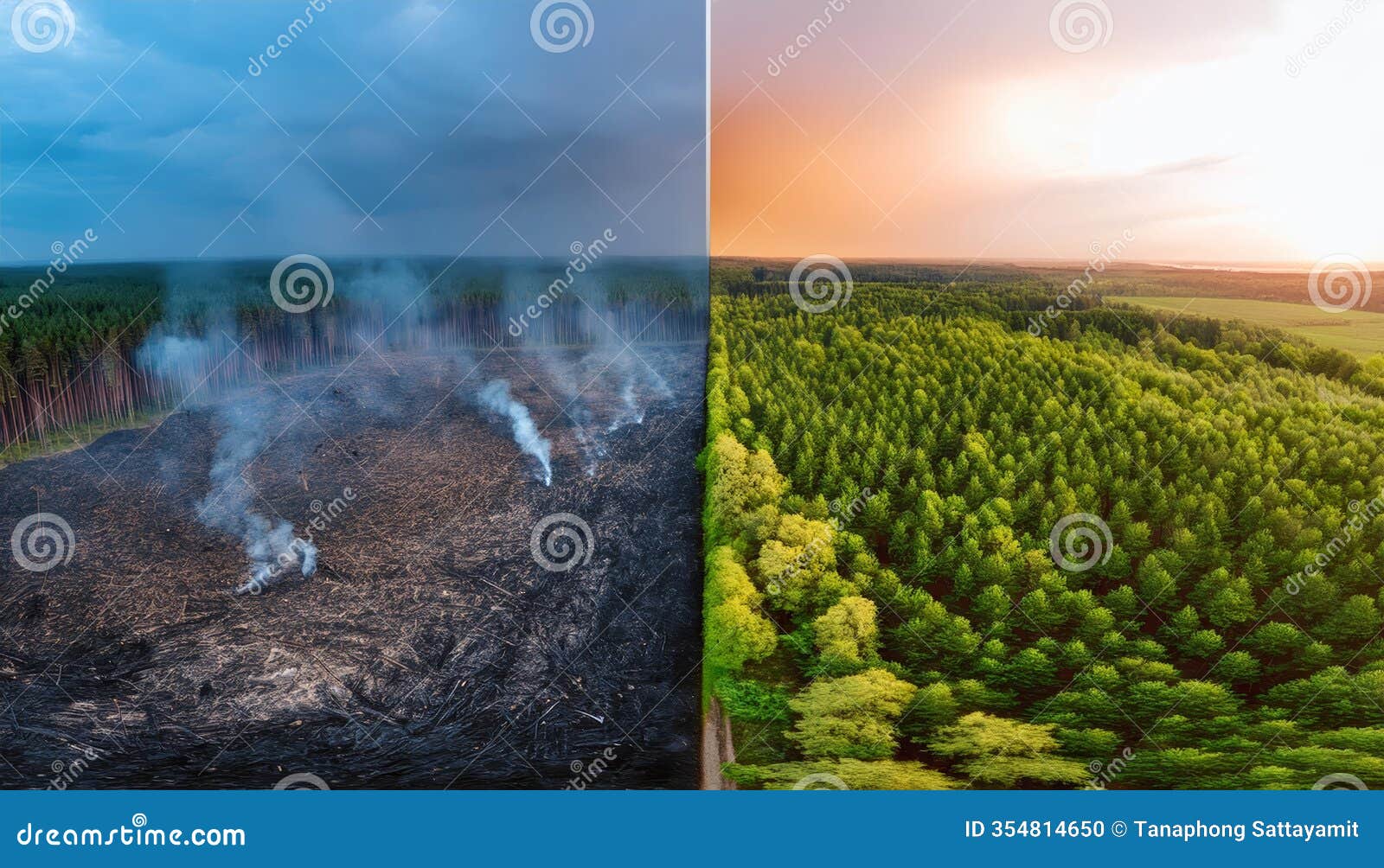 Devastation Fire Ash Stock Illustration | CartoonDealer.com #343573177