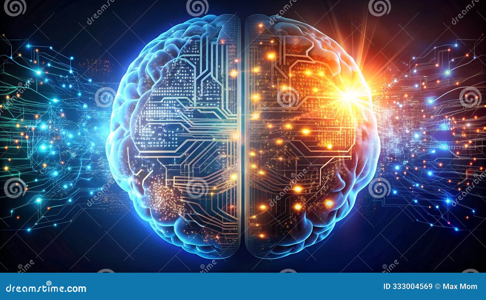 A Digital Brain Made Of Light, With AI-powered Networks Connecting ...
