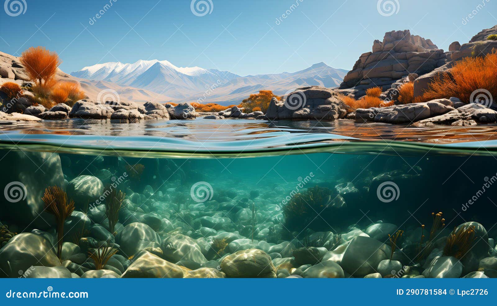 A Split Level of Photography in Desert Stock Illustration ...