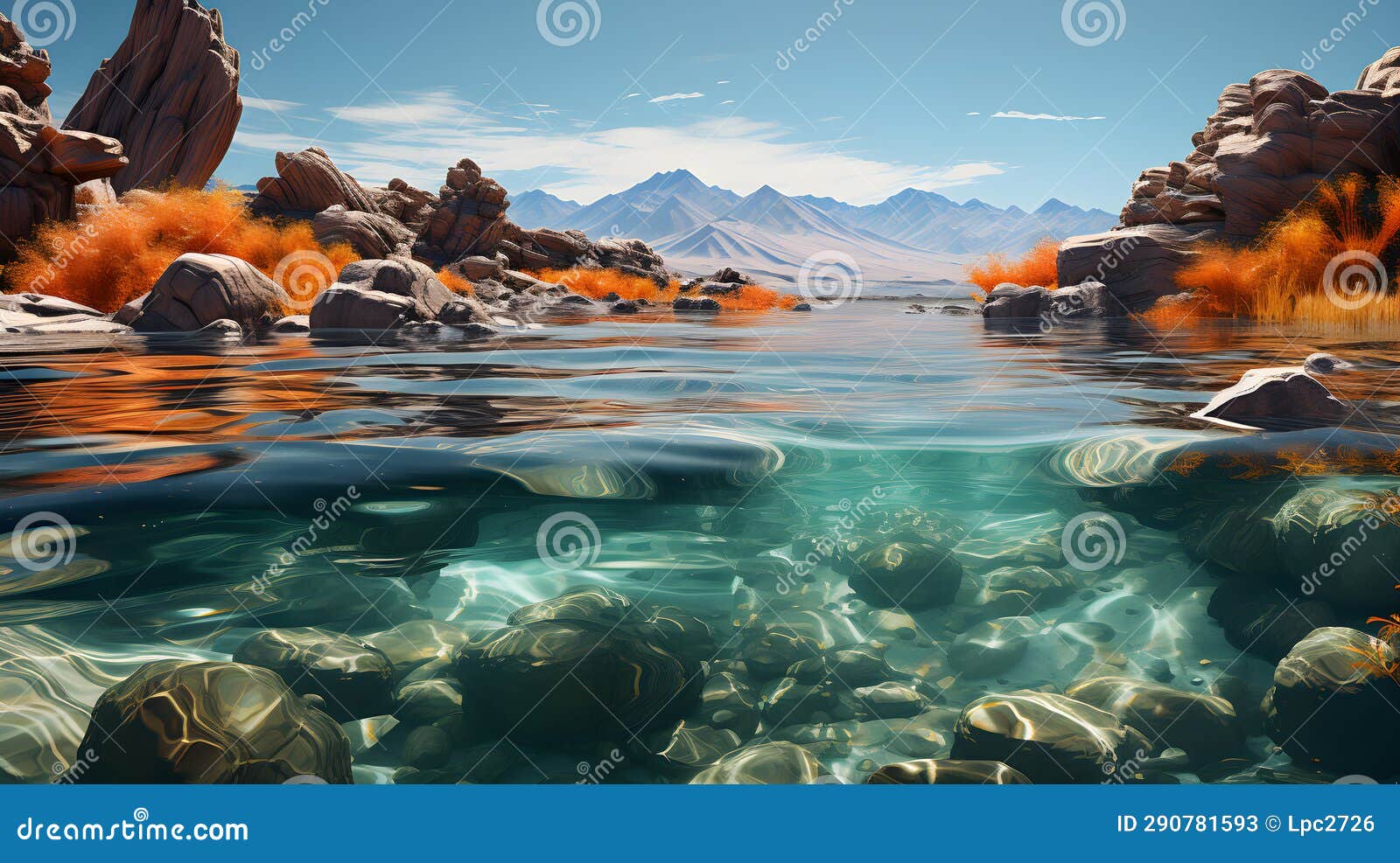 A Split Level of Photography in Desert Stock Illustration ...