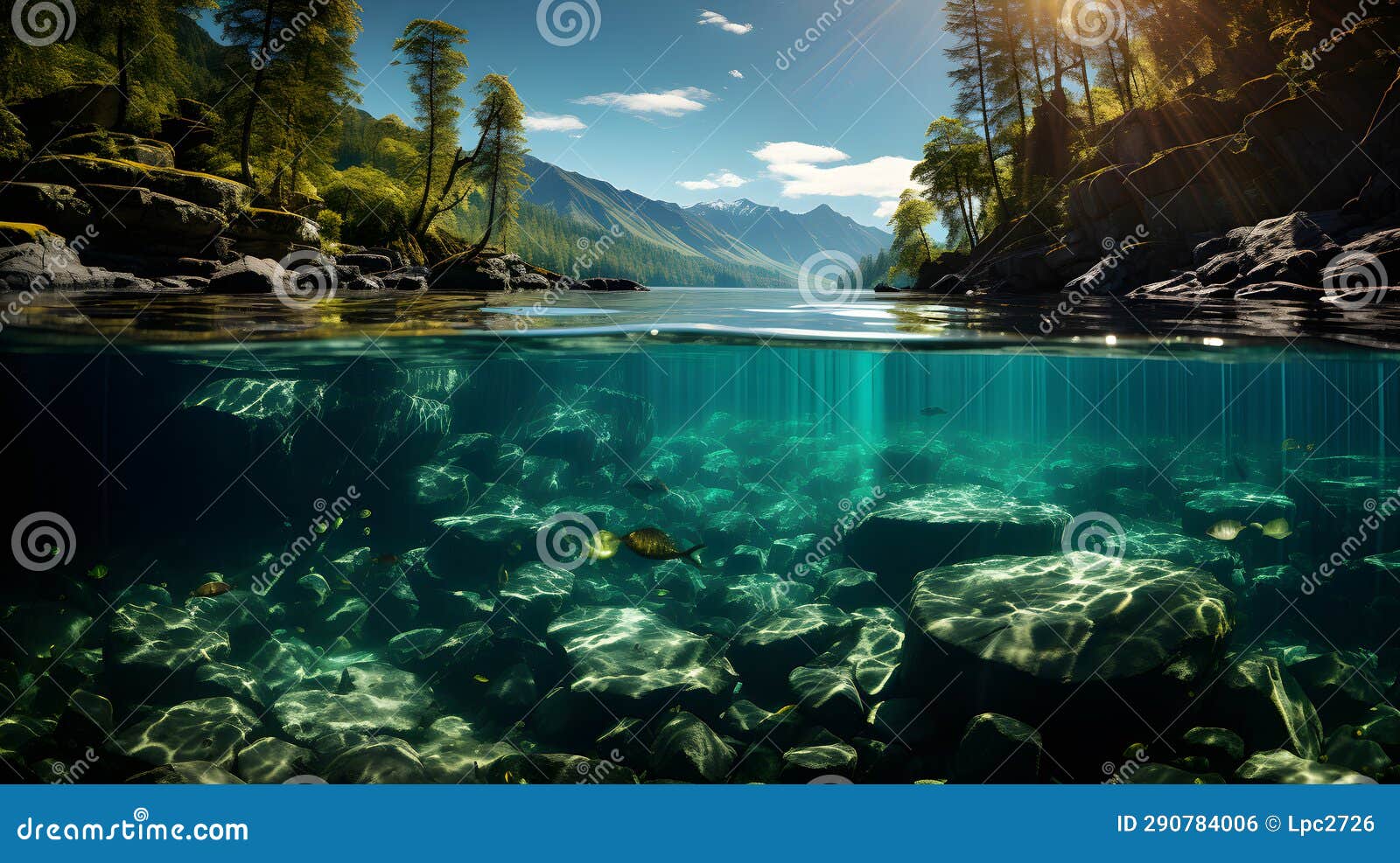 A Split Level of Photography in Tropical Tree Forest Stock Illustration ...