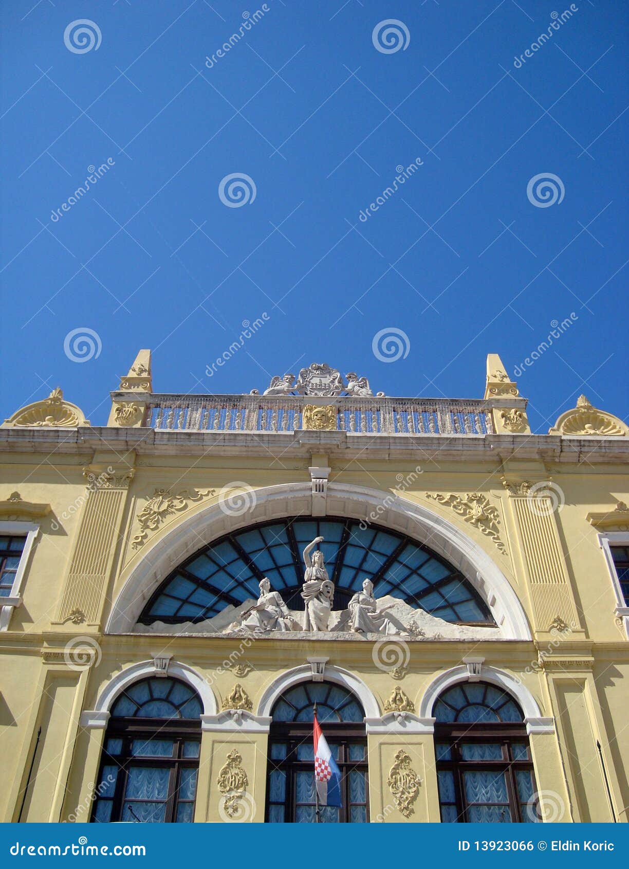Split National theatre stock photo. Image of blue, baroque - 13923066