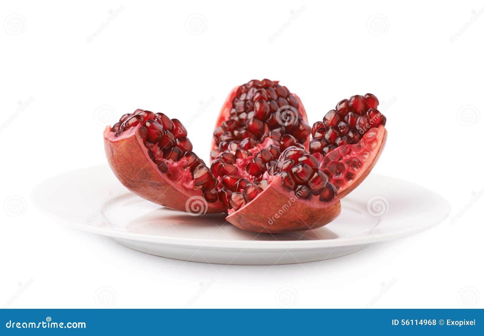 Split Open Pomegranate Fruit Stock Photo - Image of healthy, garden ...