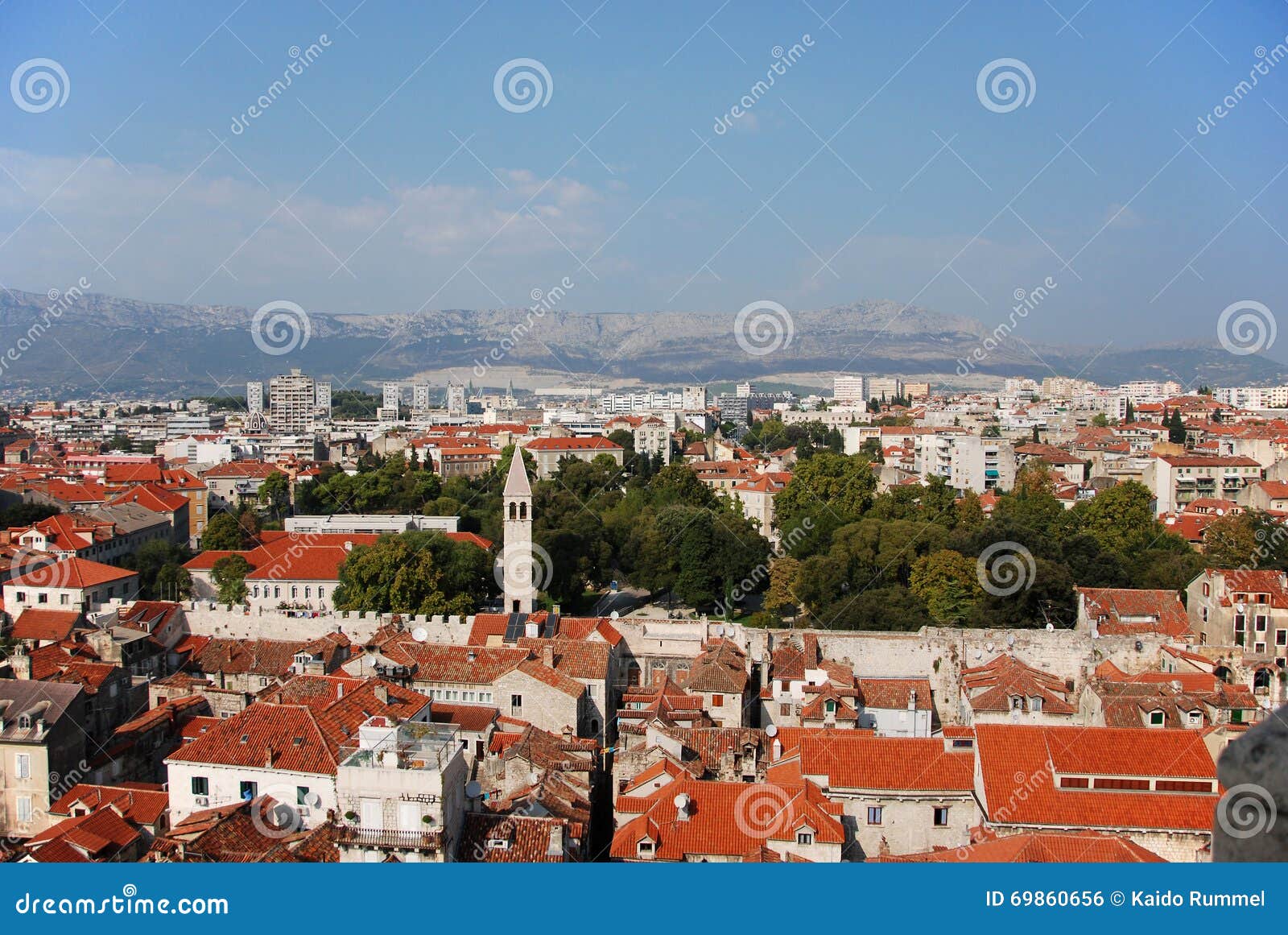 Split panorama stock photo. Image of dalmatia, tourism - 69860656